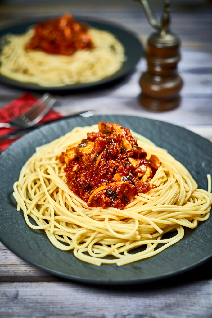 Tomato Purée Minced Pork Meat Pasta - Cuisine Reinvented