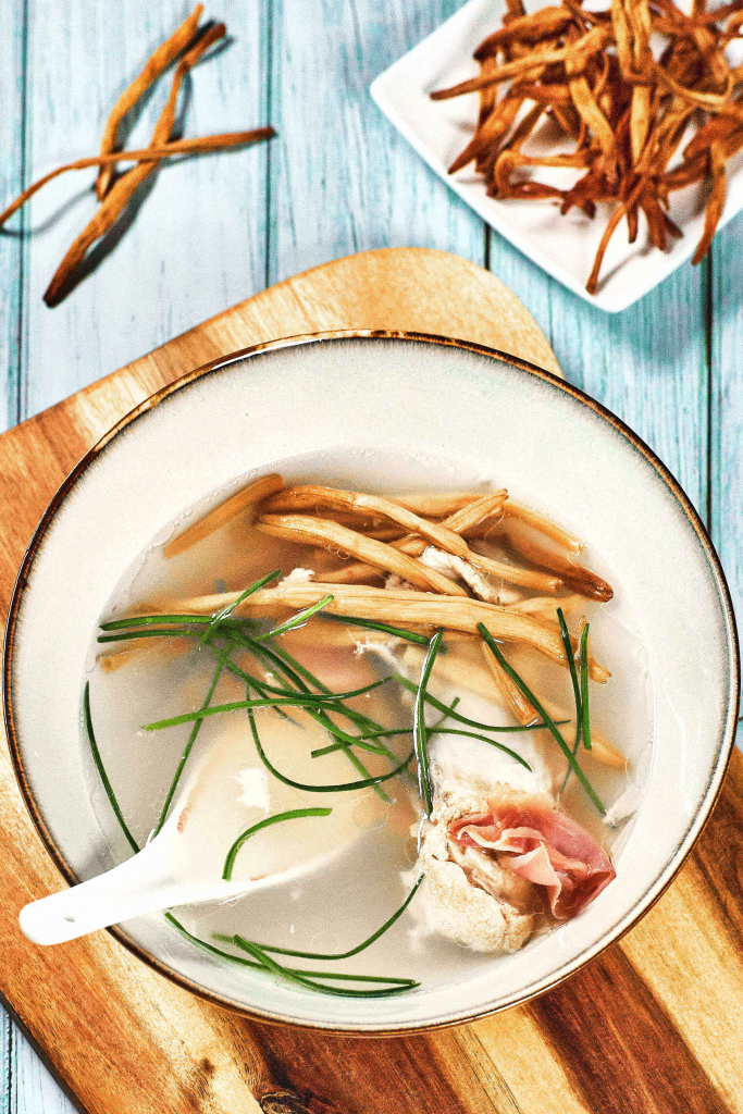 Dried Lily Bud Pork Rib Soup - Cuisine Reinvented